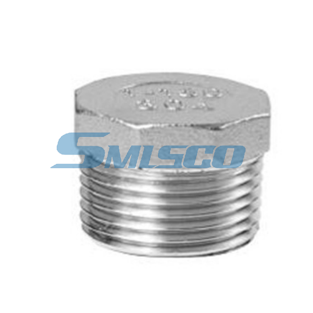 316 Stainless Steel Hex Plug NPT Threaded Class 300 Fitting